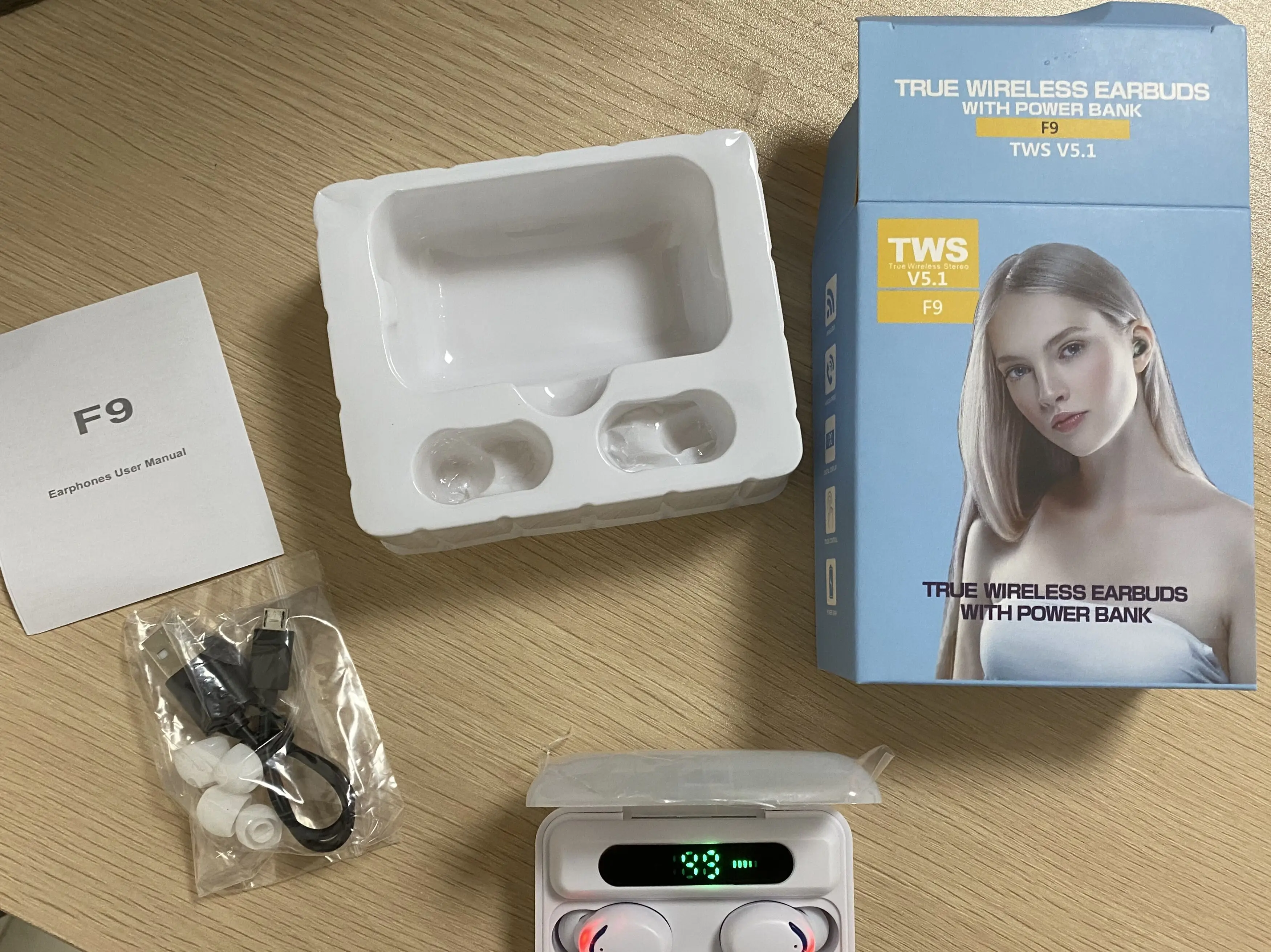 Hot Sale F9 F9-5c Ecouteur Ear Buds Tws Wireless For Audifonos Gaming ...