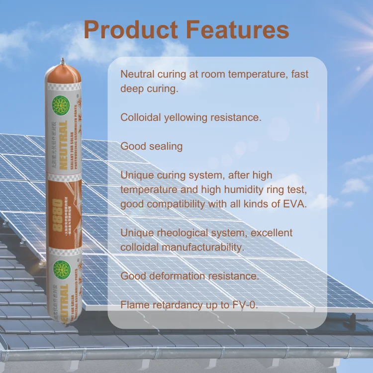 One Component Rtv Solar Pv Modules Silicone Sealant Special For Frame ...