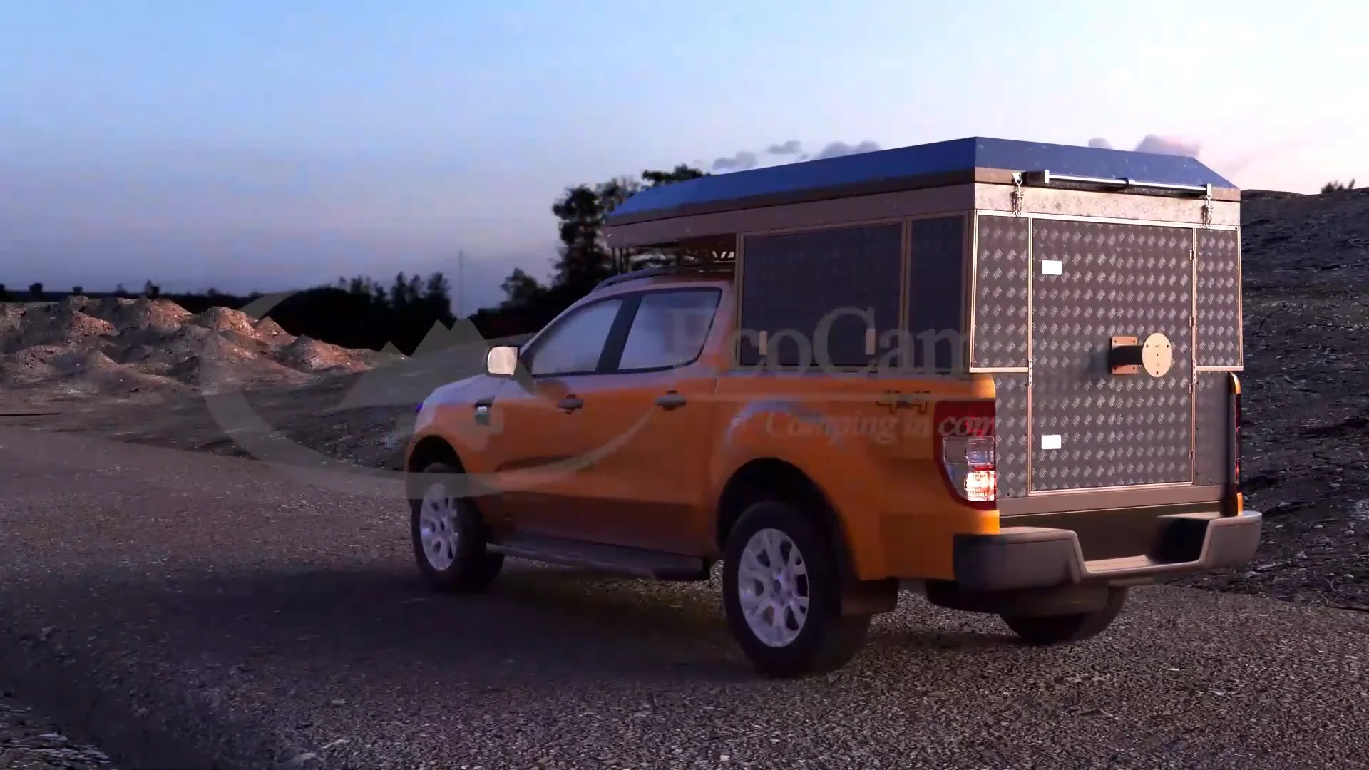 Ecocampor Pick Up Tundra Canopy Camper Hilux Truck Canopy Aluminum ...