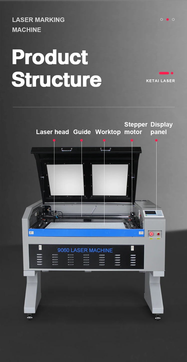 4060 6090 50W60W80W100W CNC Laser Carving Machine by KETAI