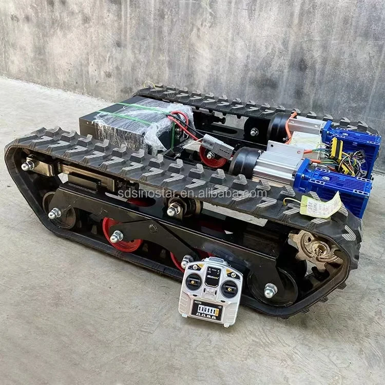 Rubber Tracked Vehicle Rubber Crawler Chassis Rubber Track ...