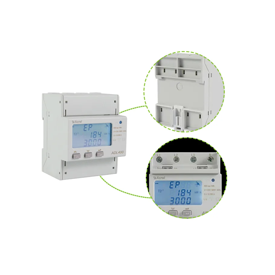 Acrel ADL400 3-Phase Smart Meter (CT100A) real-time monitoring of ...