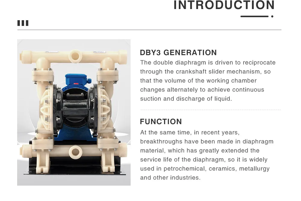 Godo Dby3-32f Pvdf Anti-corrosion Electric Diaphragm Pump Popular Product For Water Sewage ...