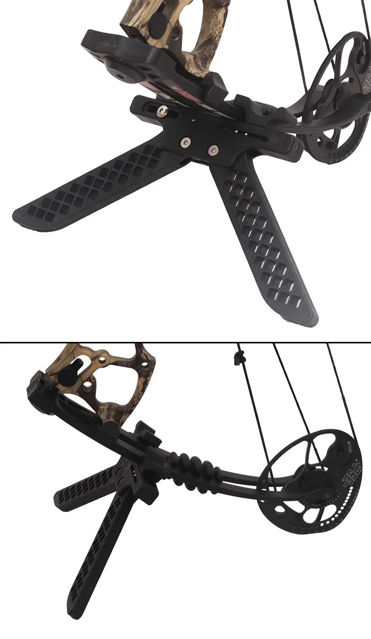 Archery Fitting Compound Bow Stand Adjustable Folding Lightweight Nylon ...