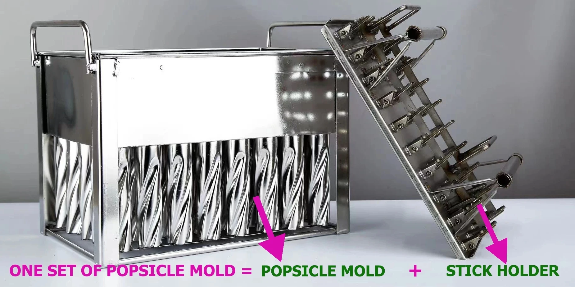 Chefmade Traditional Diy Cute Purple Silicone Popsicles Bar Mould ...