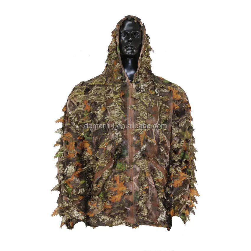 Outdoors Camouflage Suit Forest 3d Leaf Lightweight Hooded Breathable ...