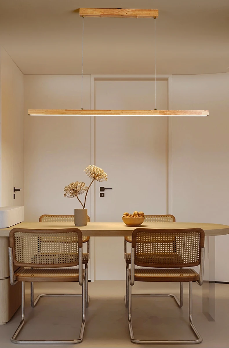 Nordic Minimalist Restaurant Bar Table A Chandelier Restaurant Office ...