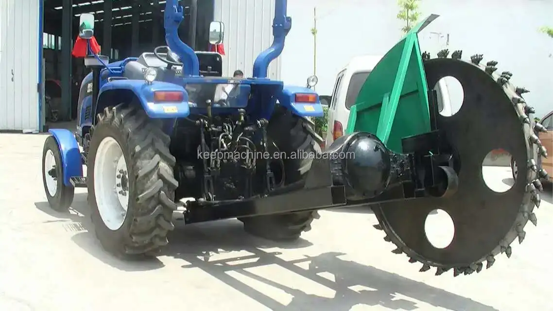 High Speed Disc Trencher Chain Trencher Agricultural Irrigation Ditch ...