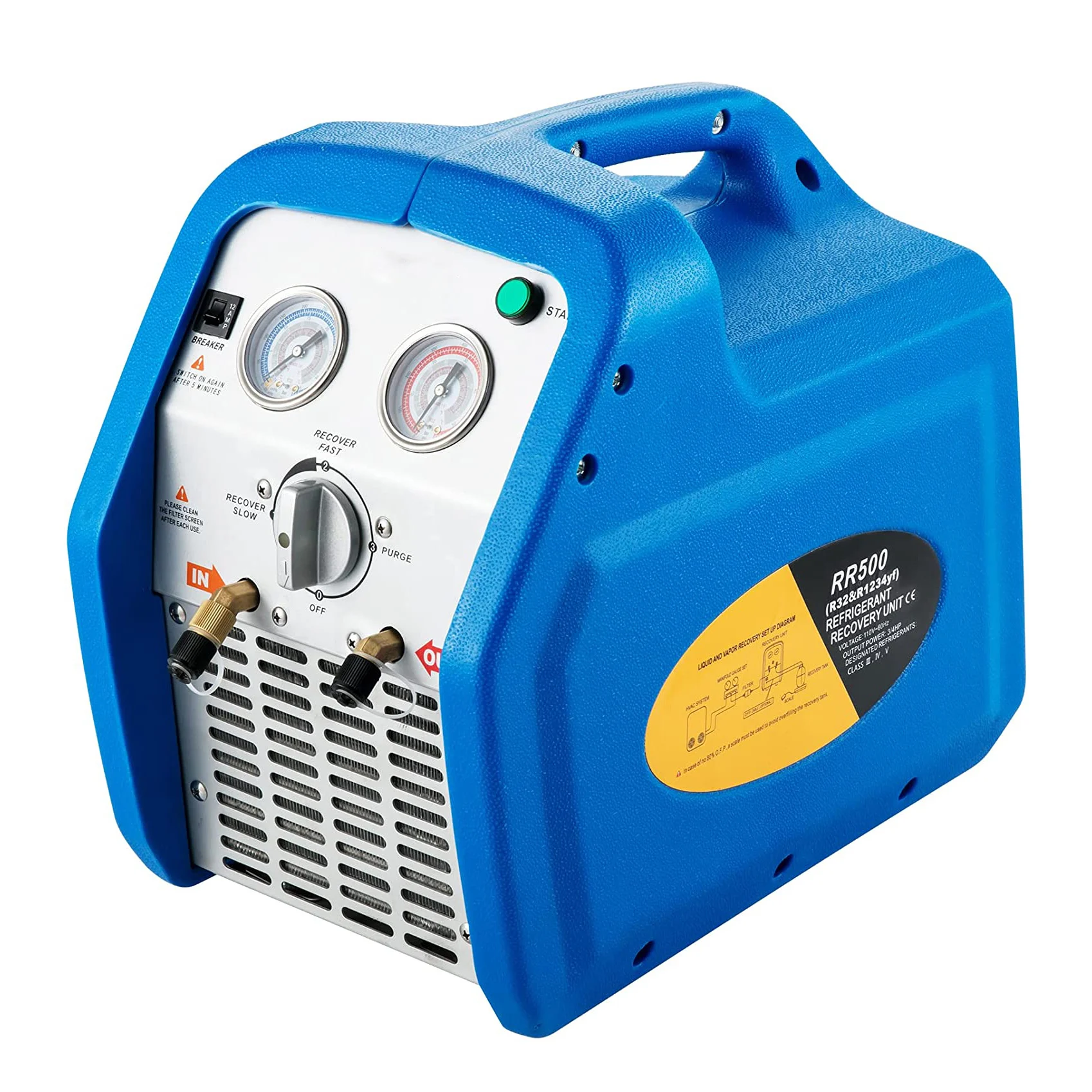 Máquina de Recuperación de Refrigerante R32 R1234yf con Compresor sin ...
