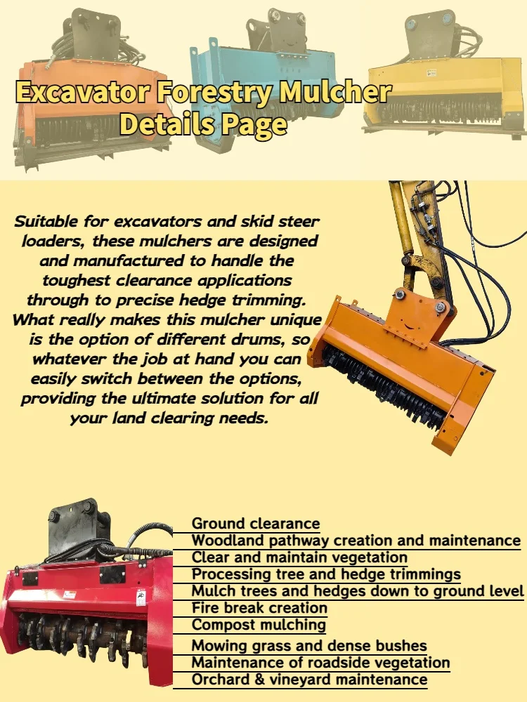 Excavator Land Clearing Irrigation Machine Wasteland Reclamation ...