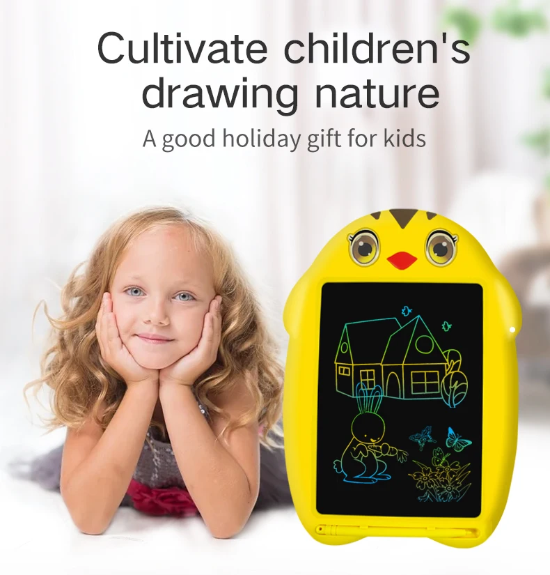 Cartoon Model Kids Erasable LCD Writing Tablet - Fun & Edutainment