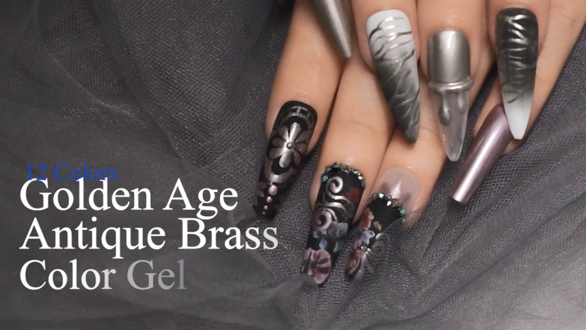 Metallic Spider Gel Gold Mirror Metallic Painting Nail Lacquer Spider ...