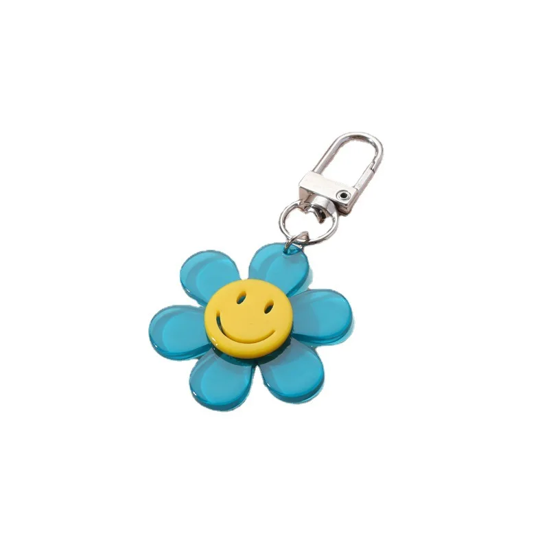 Fashion Creative Bag Small Pendant Acrylic Car Keyring Chain Sun Flower ...