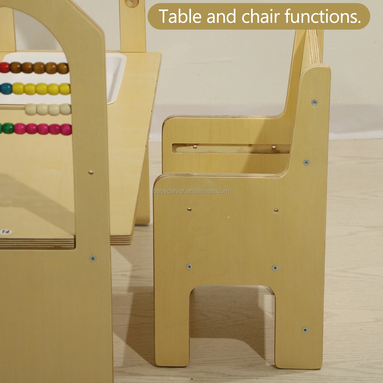 Multifunction Wooden Kids Activity Table - Indoor Playhouse