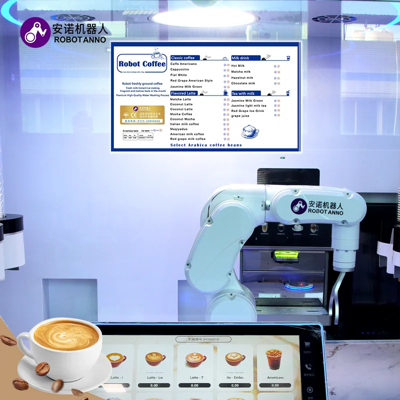 Alibaba.com: 2025 6-axis robotic coffee barista, ice coffee & tea maker ...