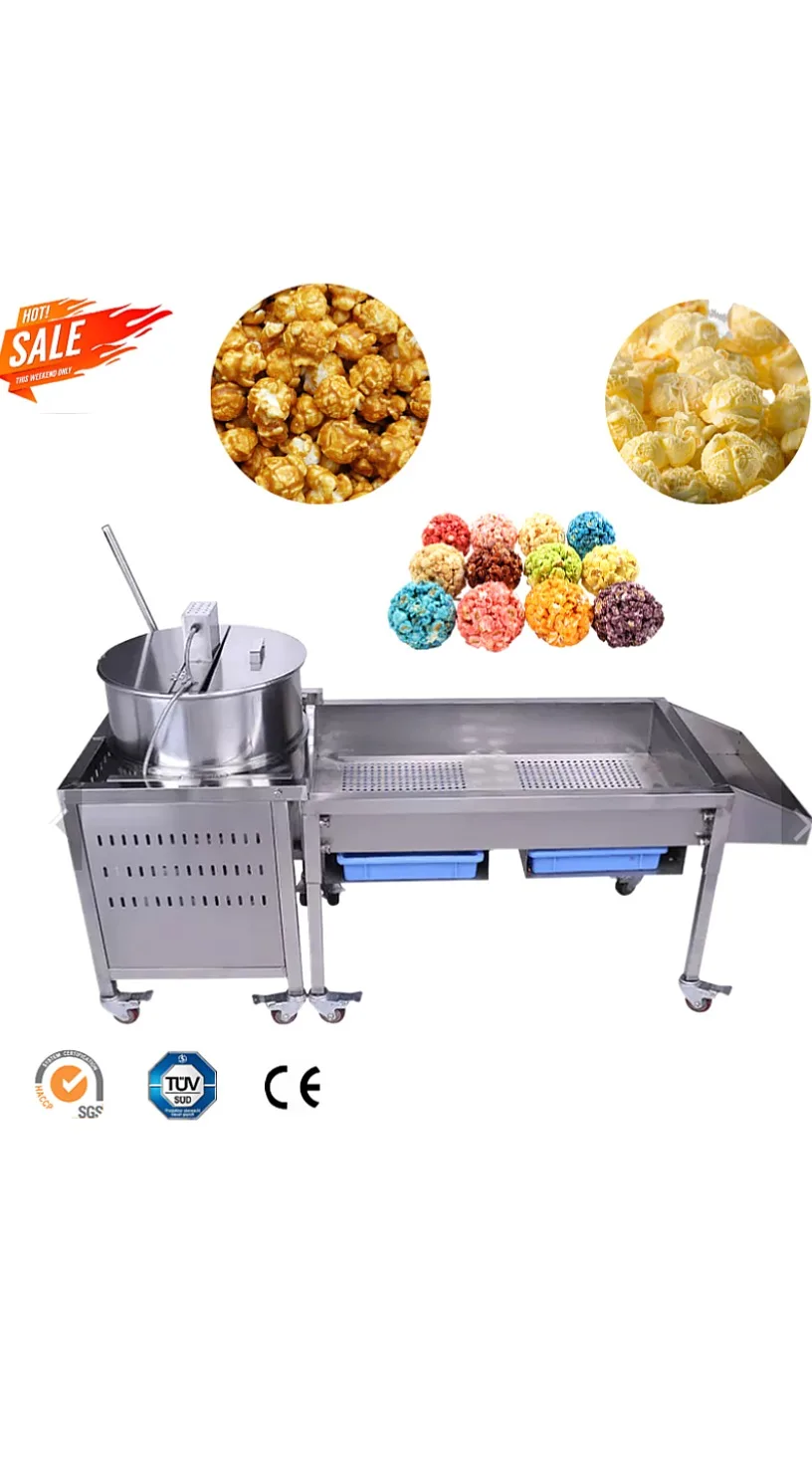 Industrial Gourmet Popcorn Making Machine Commercial Automatic Gas ...