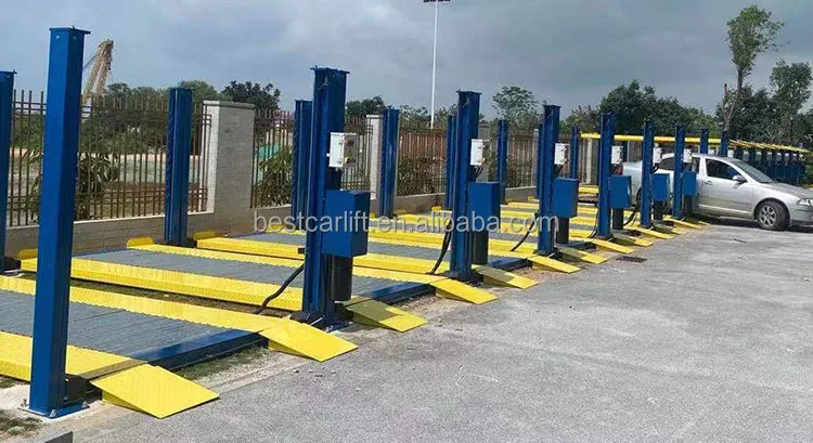 China Safe Customized Automatic Hydraulic 4 Post Vertical Car Stack ...