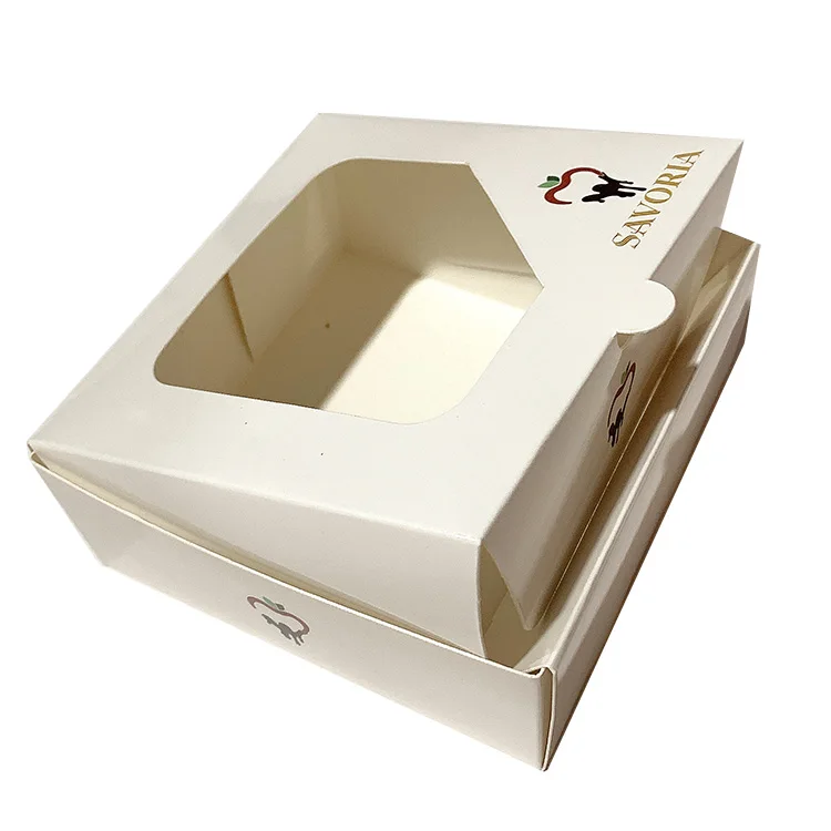 10x10x5 Inches White Bakery Boxes With Window Cake Box For Pastries ...