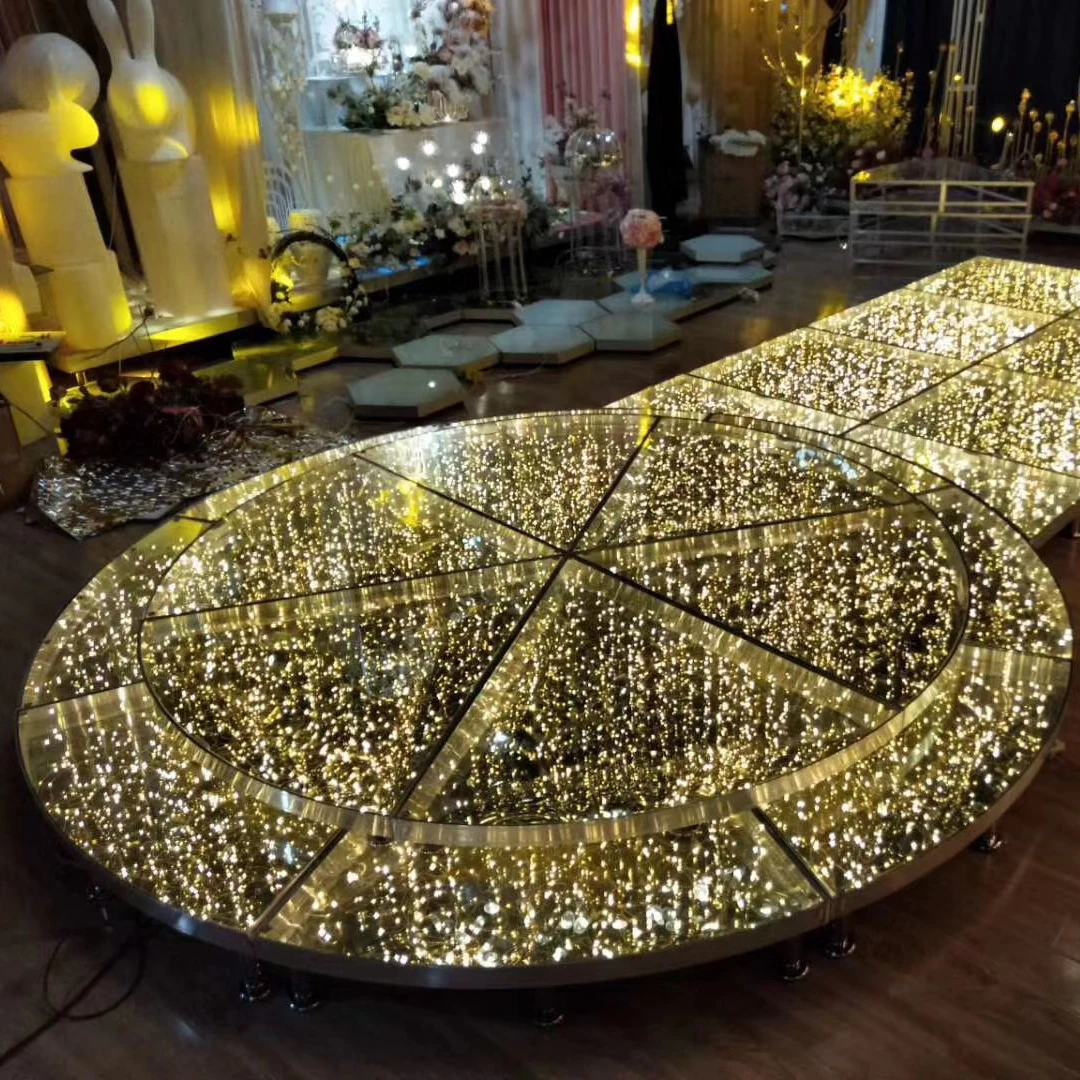 Glass Backdrop Wedding