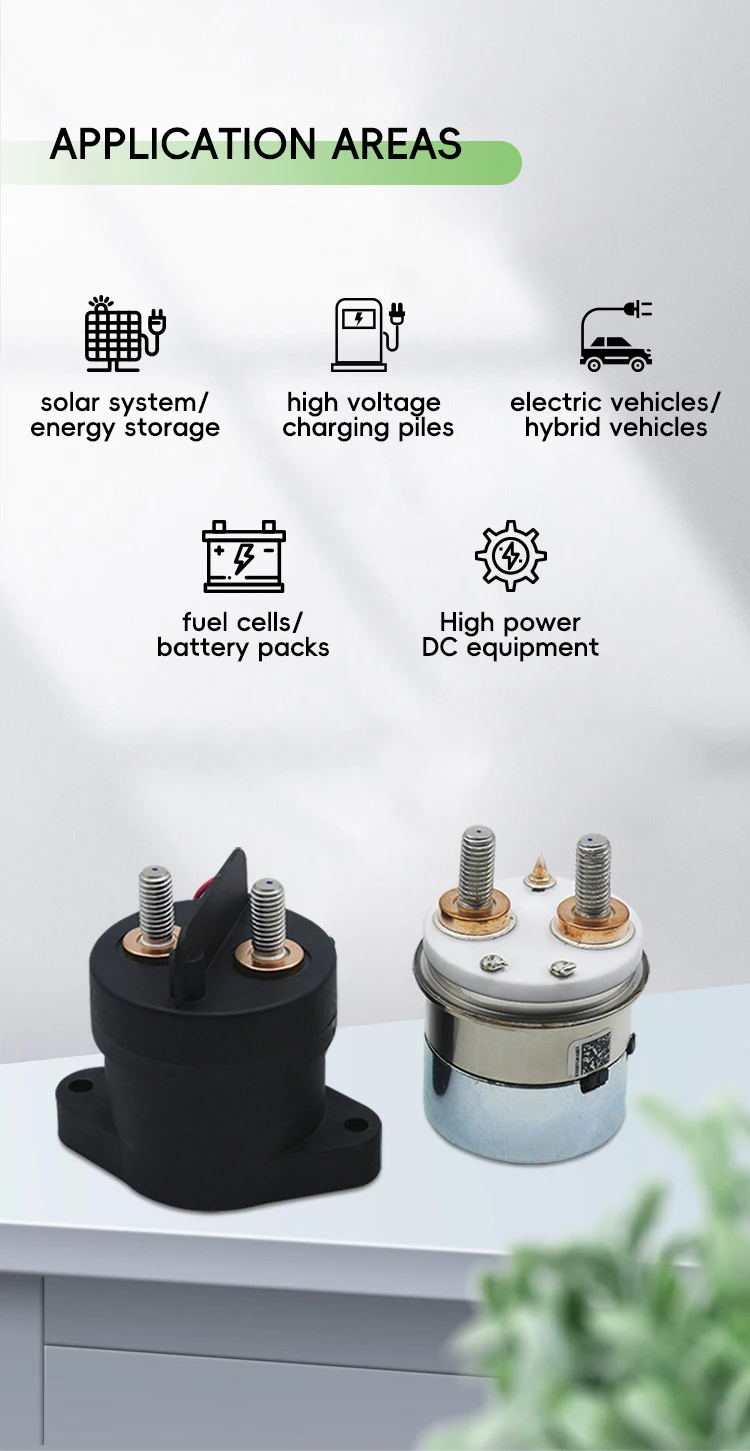 Metavolt High Voltage DC Contactor 150A 750V Ceramic sealed DC ...