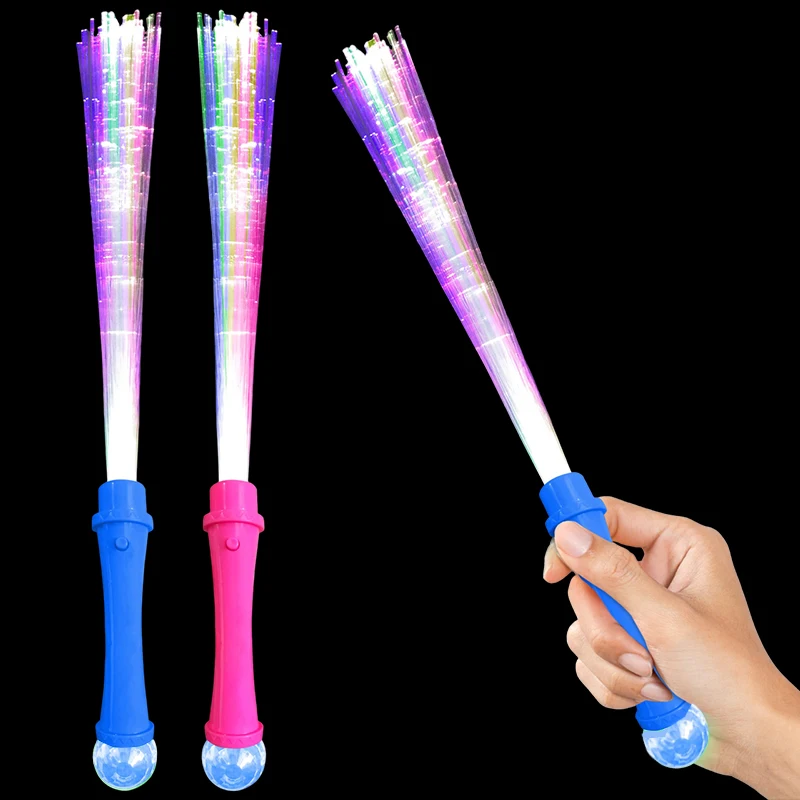 Flashing Magic Ball Fiber Optic Wand - Fun LED Toy for Kids
