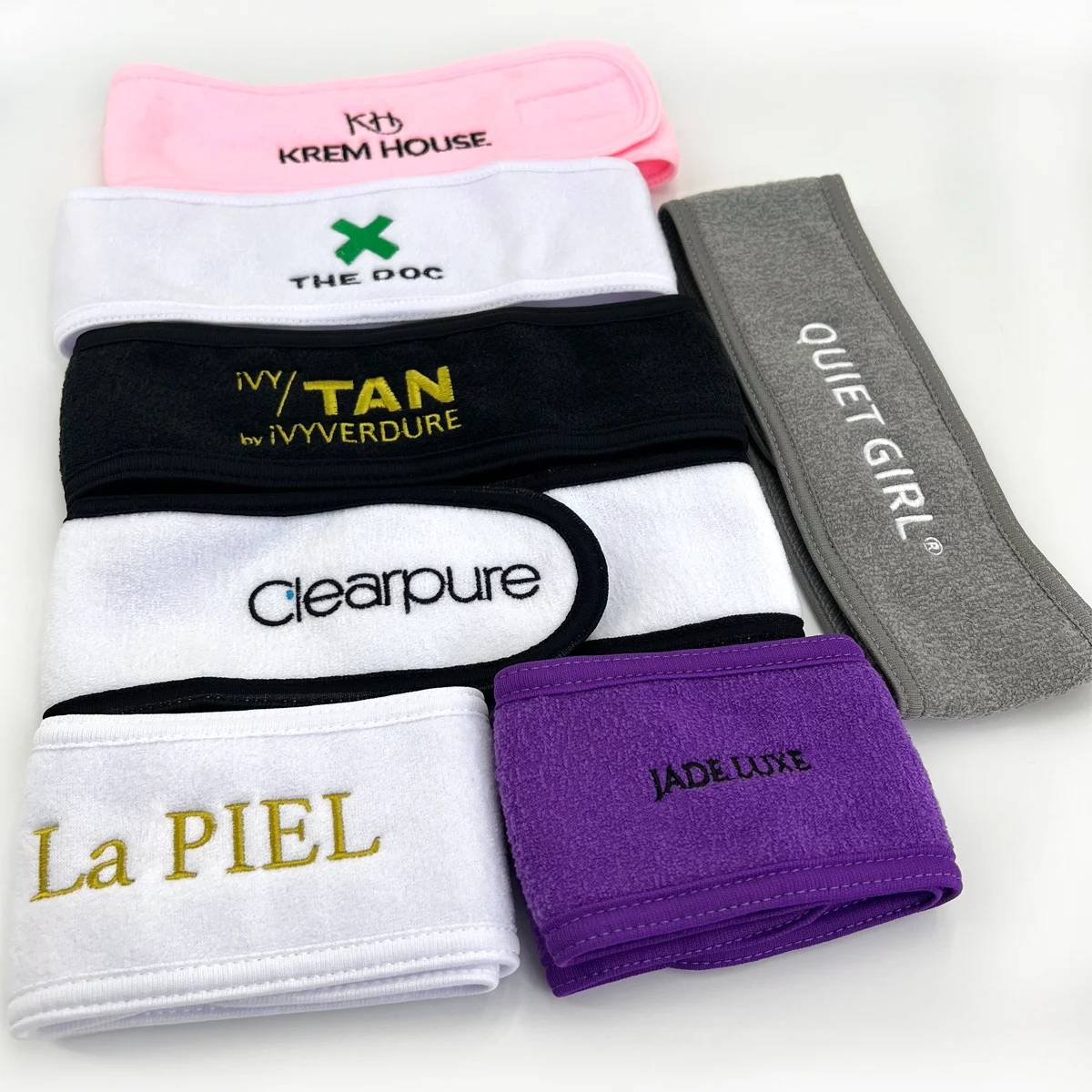 Custom Embroidery Spa Headband - Beauty Salon Women's Skincare