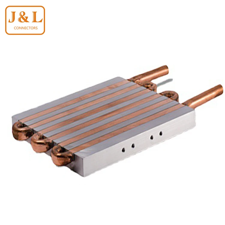 U Shaped Copper Tube With Copper Base Plate Water Cooled Heat Sink ...