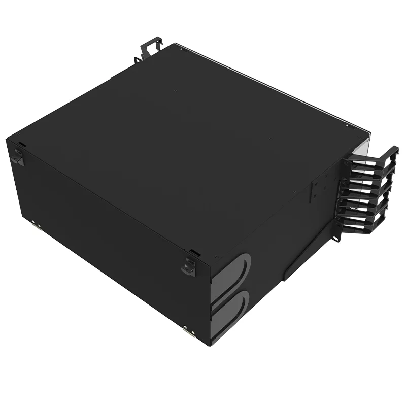 OEM Customizable Logo 1U 72F Upper Flip Design Three Section Slide Rack ...