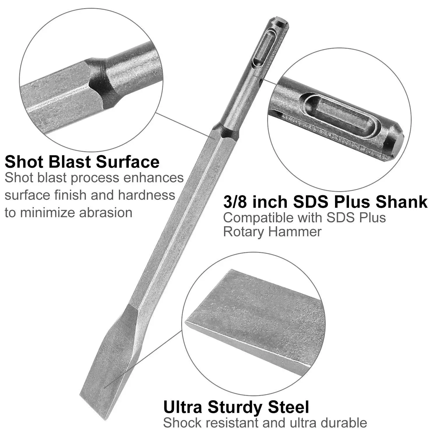EUROCUT Concrete Chiseling Machine Use Stone Chisel Demolition Hammer ...