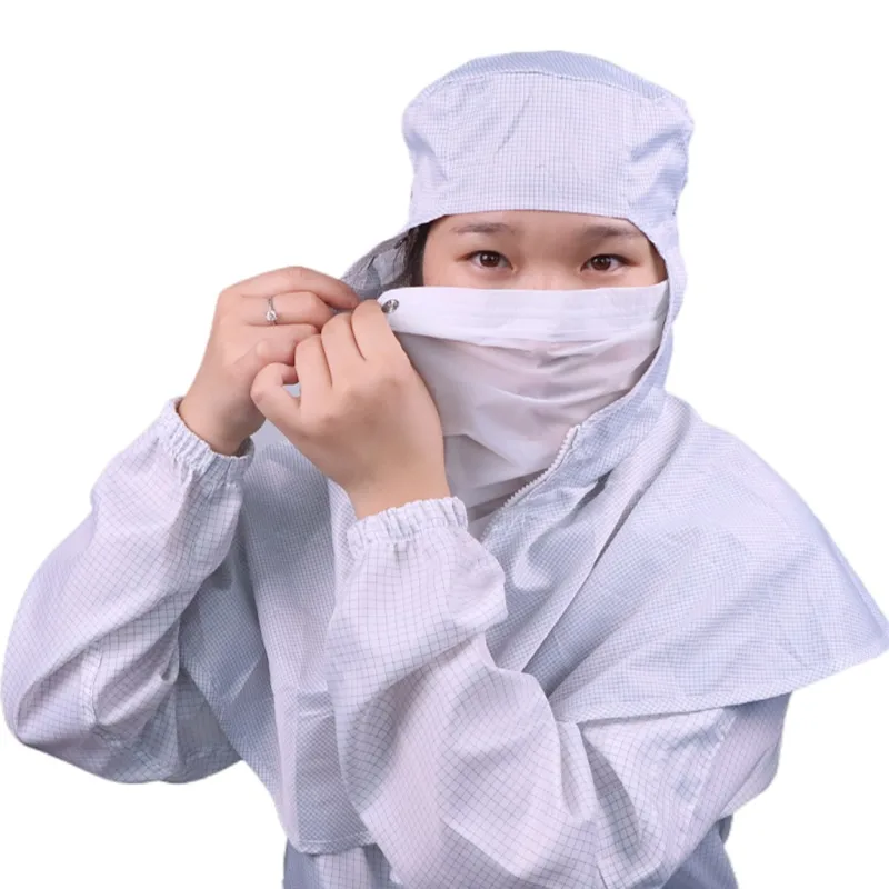 ISO3 Cleanroom ESD Head Hat - Anti-Static Shawl Cap