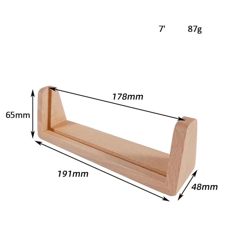 Luminous U Shape Wood Frame Dimming 3D Wood Holder Acrylic Night Light ...