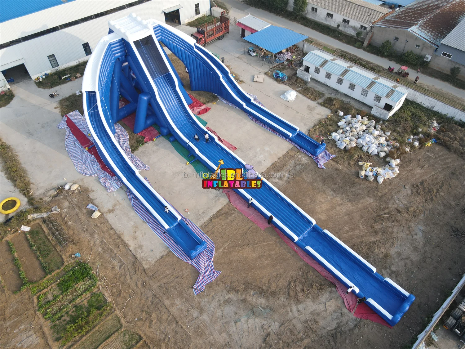 Adult PVC Inflatable Water Slide with Air Blower for Outdoor & Indoor ...