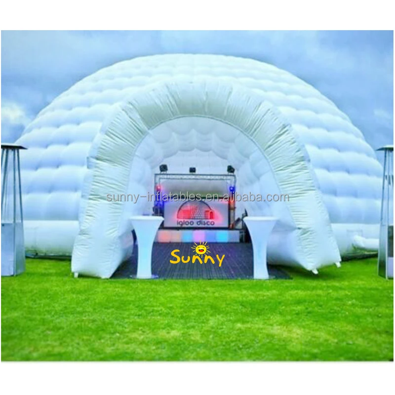 Customized Giant Led Light Inflatable Dome Tent White Wedding Party ...