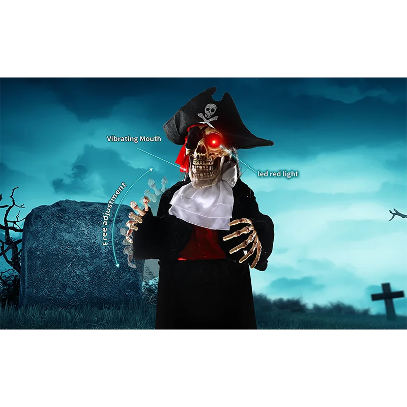 Indoor Outdoor Animatronics Decorations Electric Play Music Scary ...