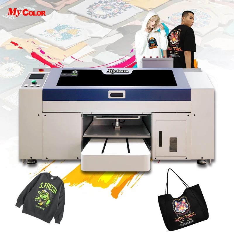 Dtg Machine Garment Digital Flatbed T-shirt Printer for Tshirt Direct ...