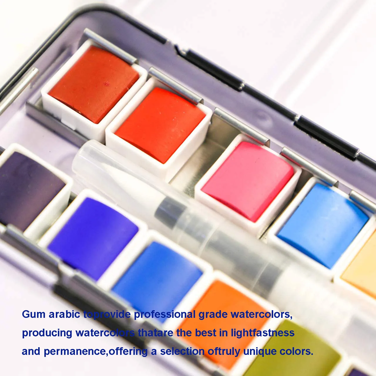 Professional Quality 24 Colors Solid Watercolor Paint Set - Buy Solid ...