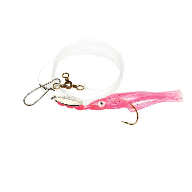 Hi-Lo Rig Double Fluke Rig With Mylar Teaser Saltwater Fishing Sea Bass ...