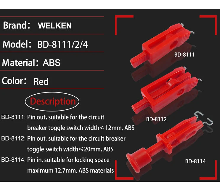 Miniature Circuit Breaker Lockout Pin Out Standard - Buy Lockout Tagout ...