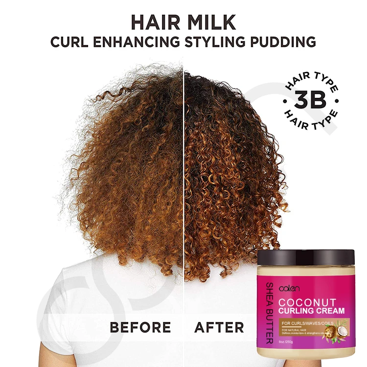 Natural Frizz Control Curl Defining Cream for Curly Hair