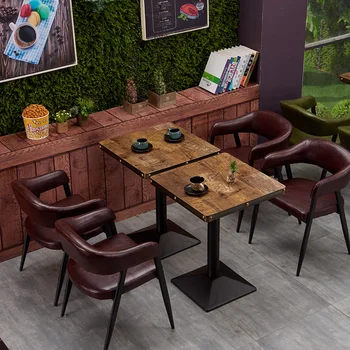 Fashional Cafe Furniture Sets Table And Chair Combination Dessert Shop ...