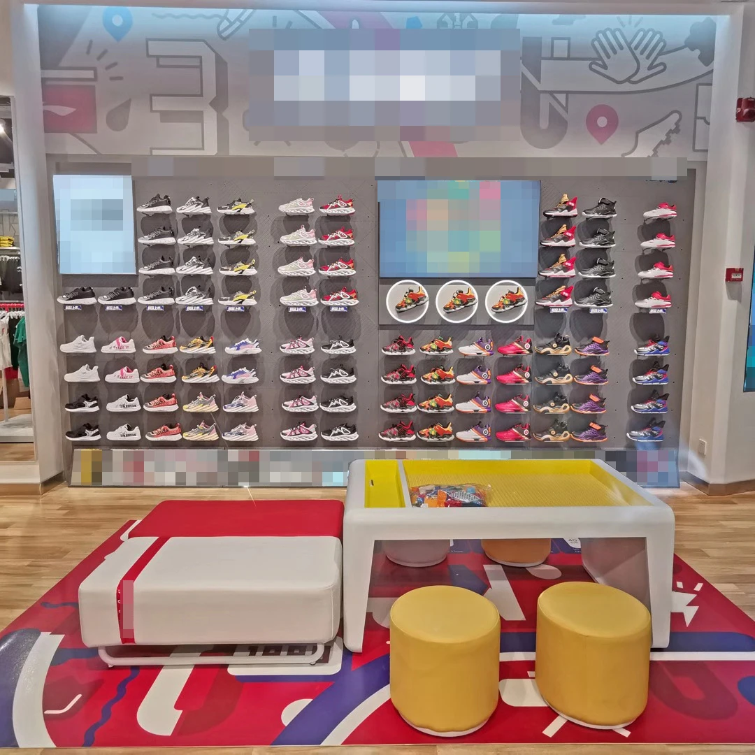 Fashion Style Display Table Wall Mounted Shoe Store Decoration Shoes ...