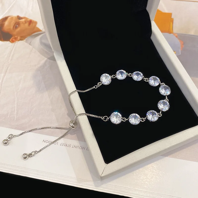 Crystal Zircon Adjustable Bracelet – BLING