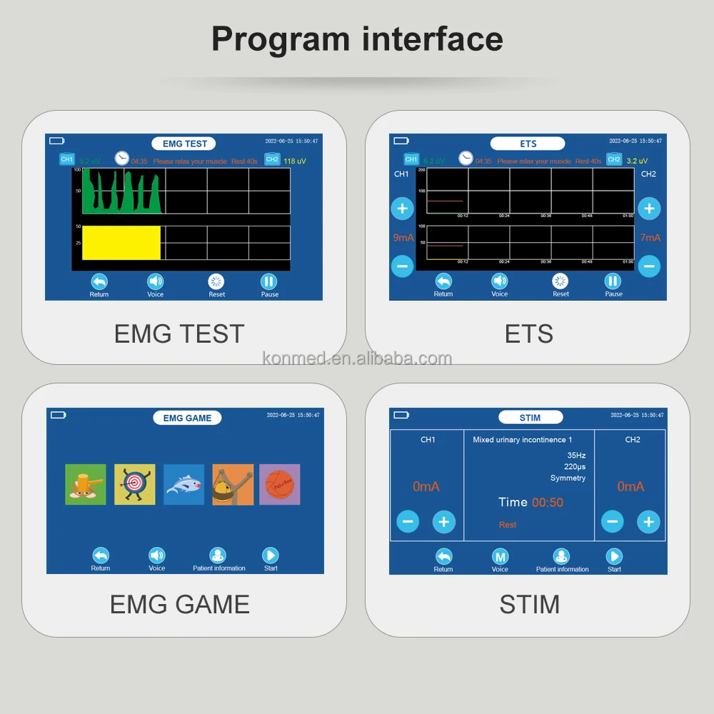 Perineometer TENS EMS for Pelvic Floor Muscle Therapy