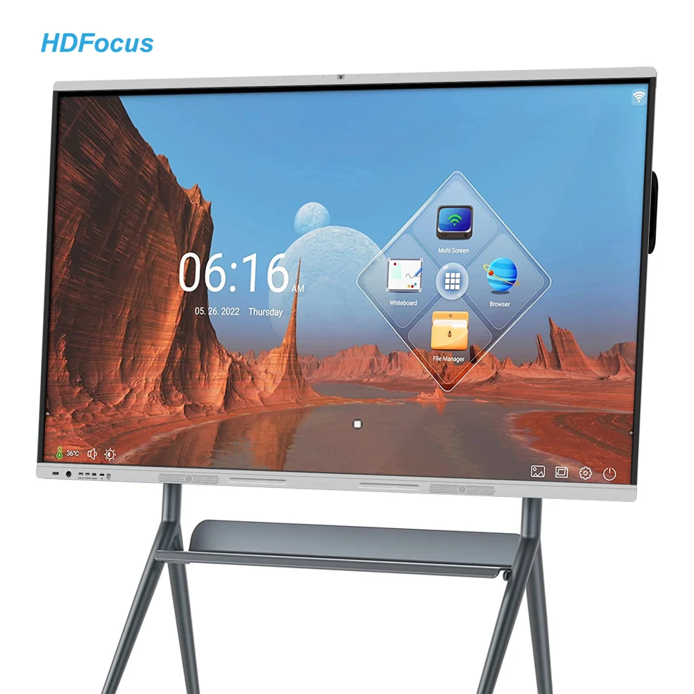 Hdfocus 75 Inch 4K Interactive Display - Smart Whiteboard