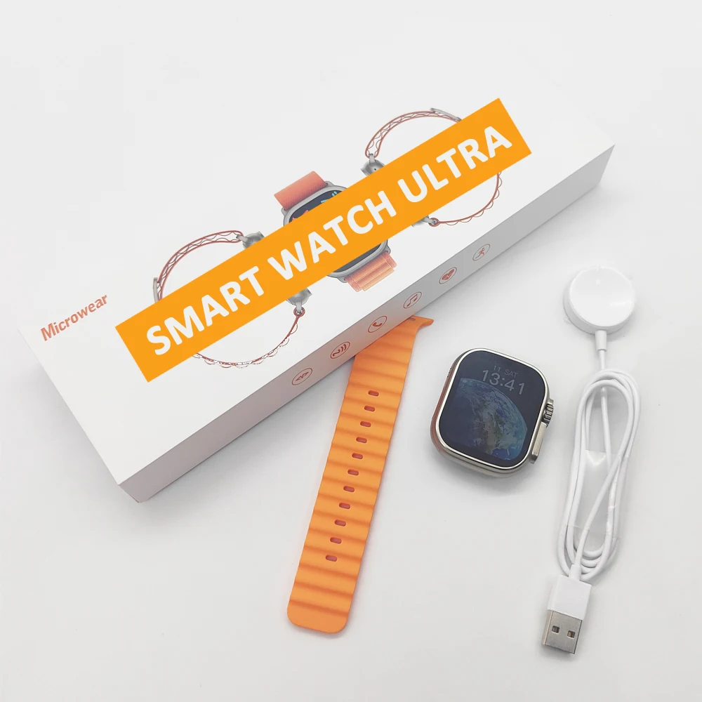 2022 New Mt8 Ultra Smartwatch Mental Steel Fit Original Case Series 8 I ...