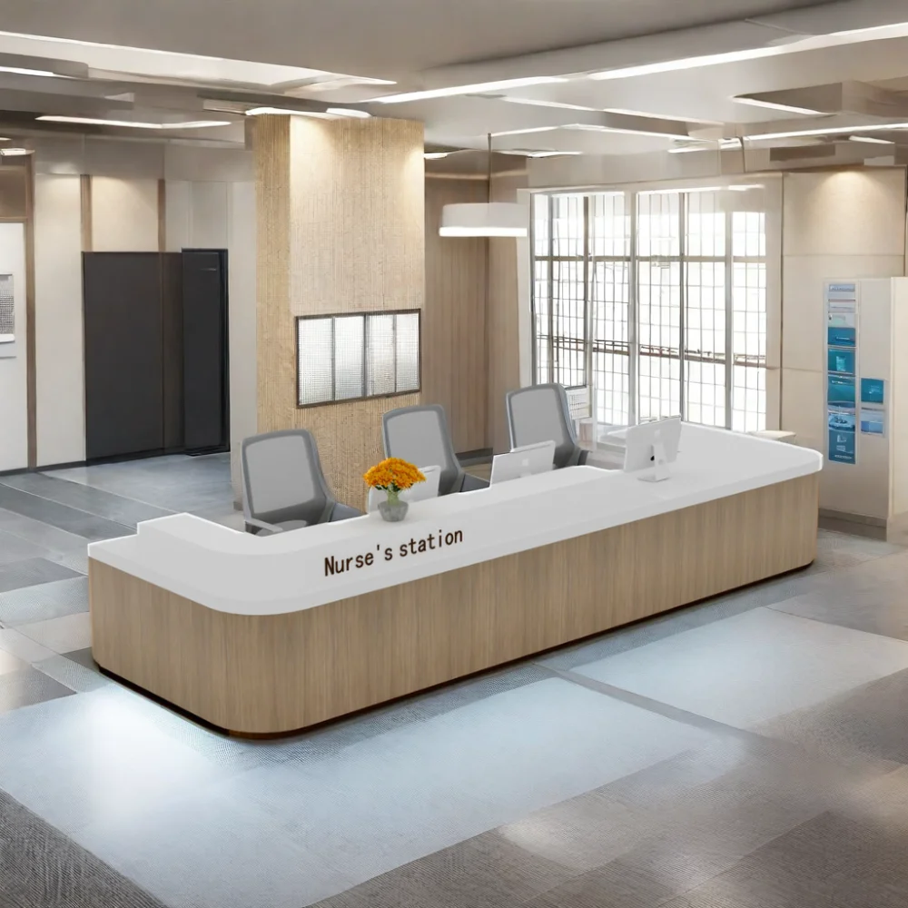 Modern U-shaped Nursing Station Hospital Reception Furniture And ...