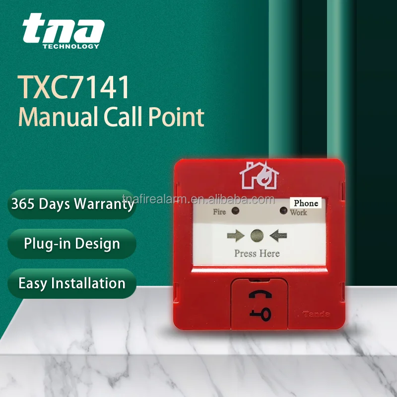 Tanda TXC7141 Manual Call Point - Reliable Fire Alarm