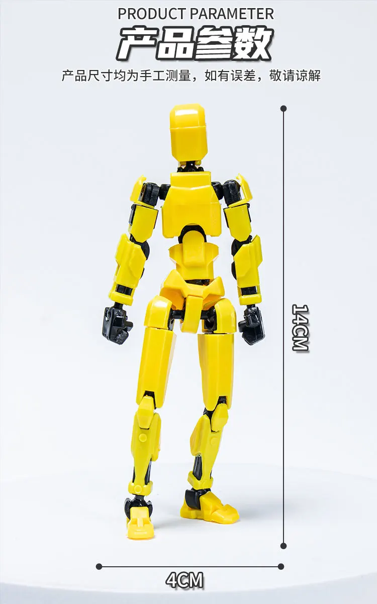 Custom DIY 3D Printed Robot Action Figure T13 - Articulated Multi ...