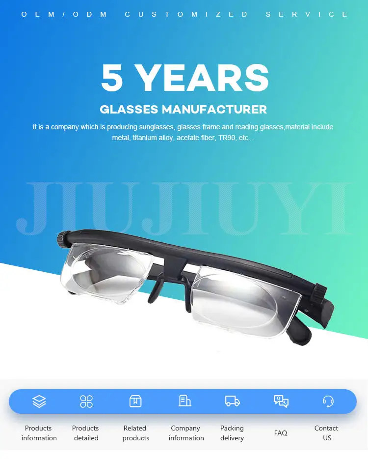 99yi Adjustable Focus Eyeglasses -6D to +3D Variable Lens