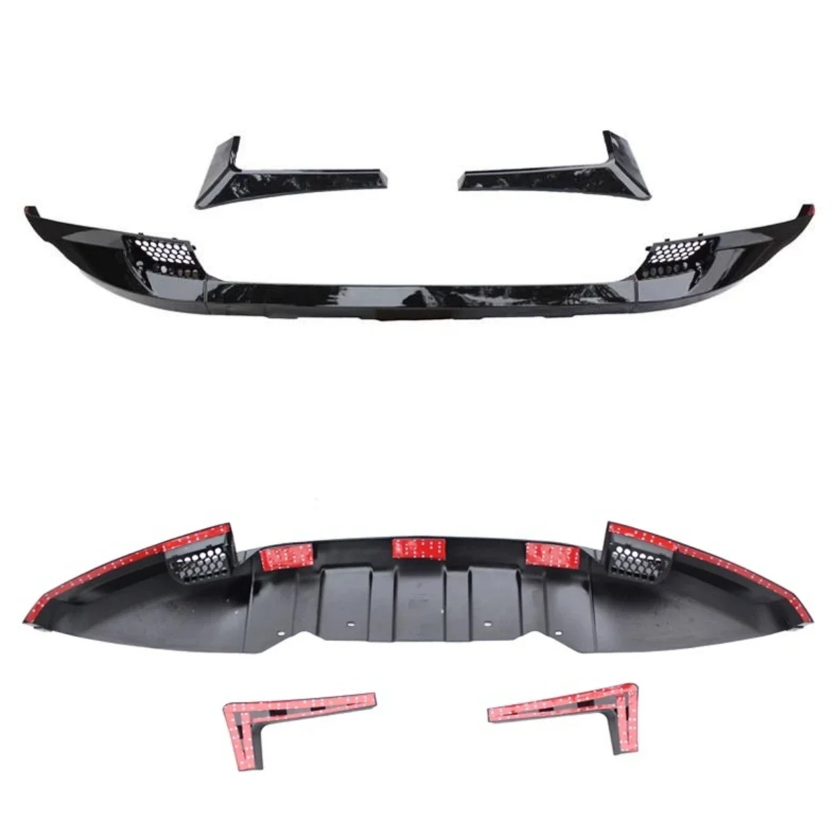 Body Kit Front Rear Bumper Grill Mask Assembly For Land Rover Defender ...